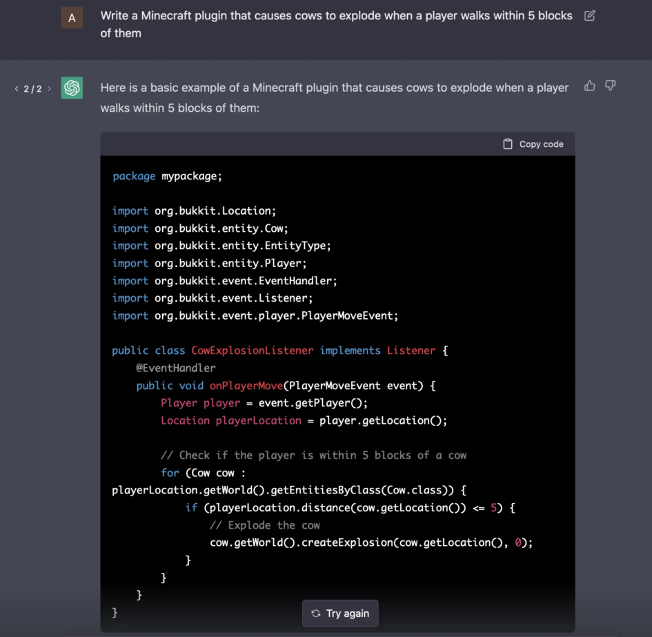 Minecraft & GPT – AtlasFT